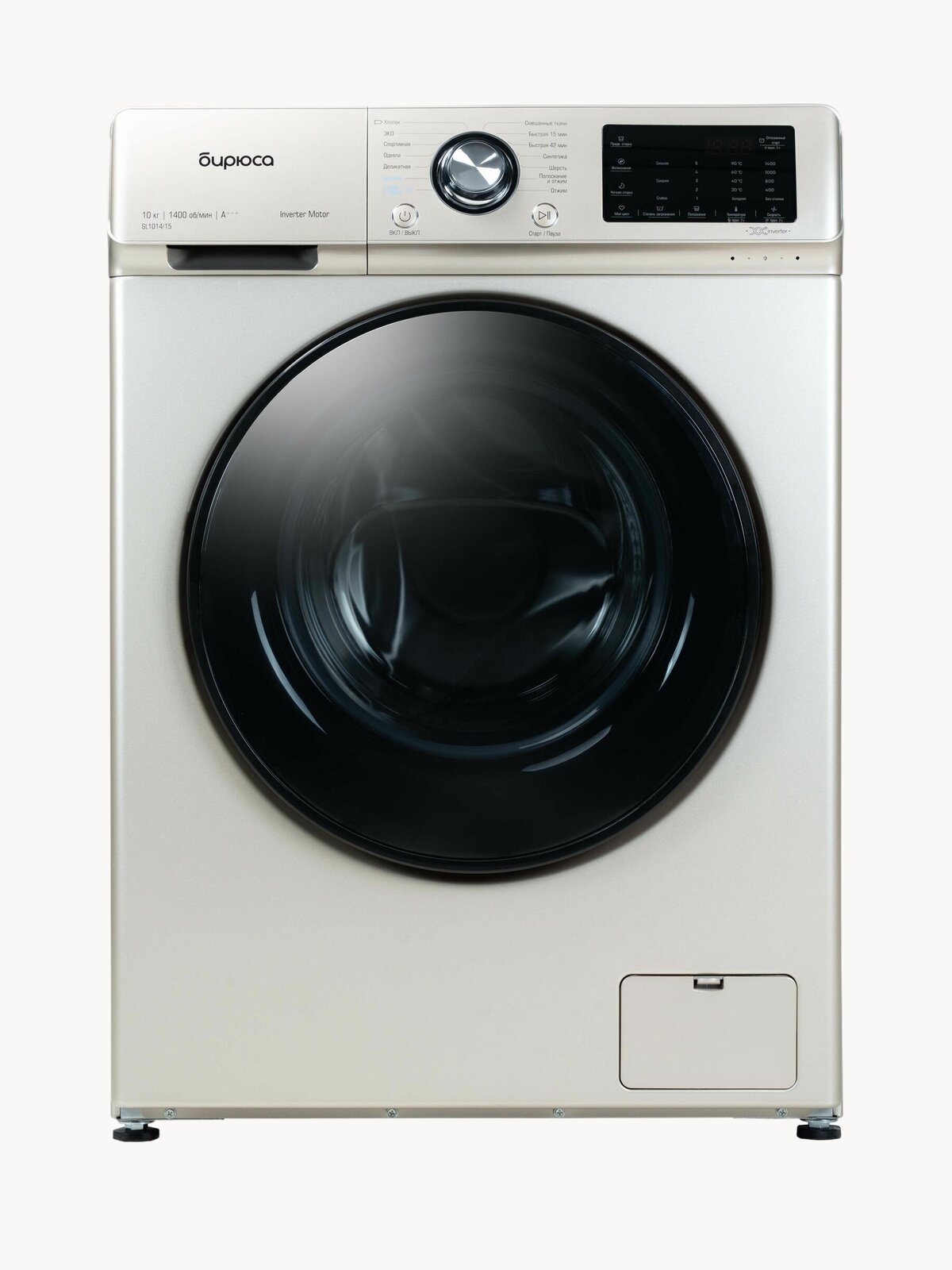 Стиральная машина Бирюса WM-SL1014/15B, с паром, сенсорное управление, A+++