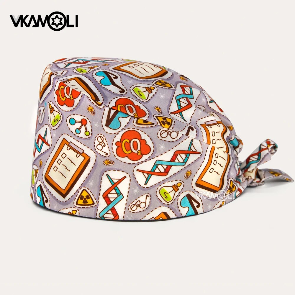 Хлопковые медицинские шапочки vkamoli hat