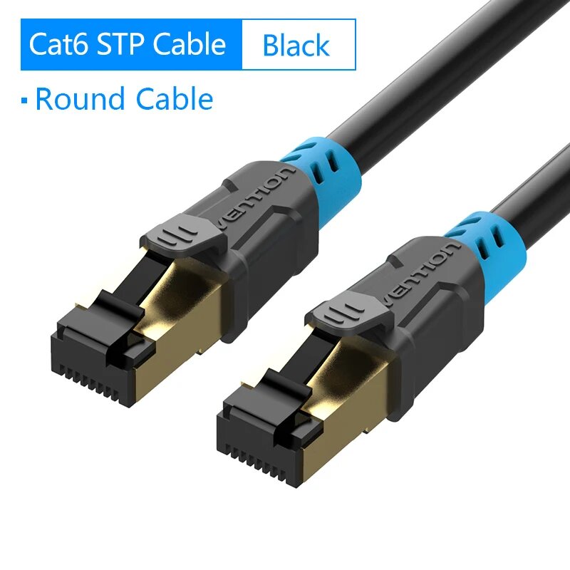 Ethernet-кабель Vention Cat6 черный, 1.5m