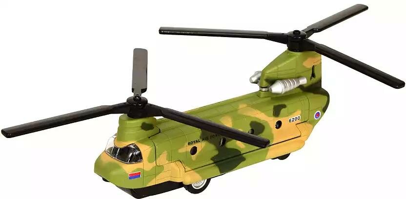 Модель вертолета Tai Tung "Транспортный", 15 см, свет, звук, инерция, цвет Хаки
