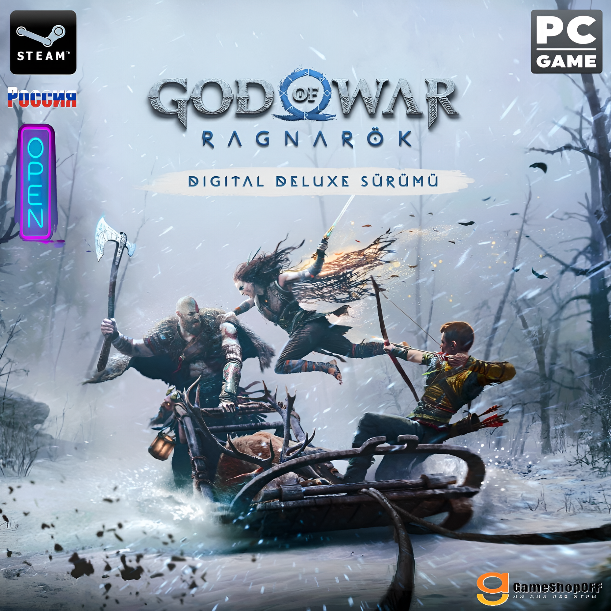 Игра на аккаунте God of War: Ragnarök - Digital Deluxe Edition для ПК с OFF активация для Steam (PC) РФ/СНГ