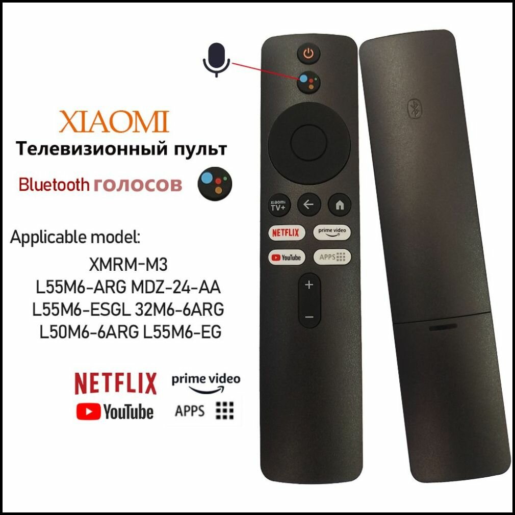 Bluetooth Голосовой пульт для TV-бокса Xiaomi. Телевизионный пульт XMRM-M3/M6/M8