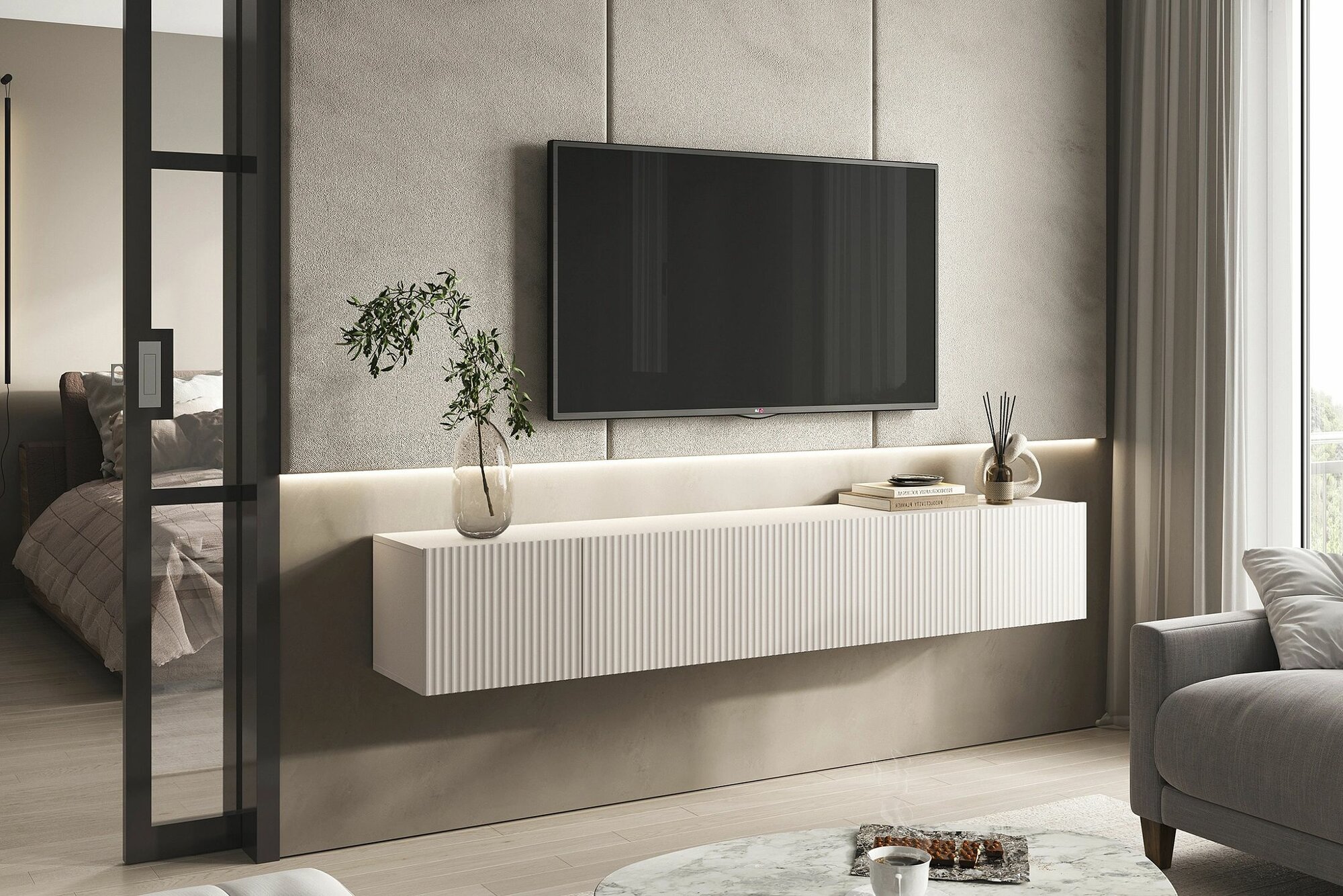 Тумба под телевизор Оскар (Кашемир, Кашемир)