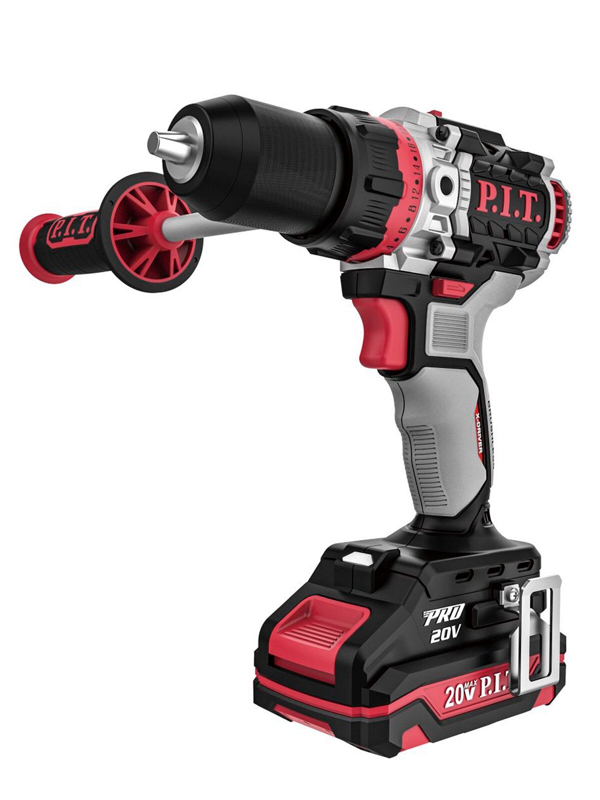 Аккумуляторная ударная дрель-шуруповерт P.I.T PSB20H-13D/1 (с аккумулятором и ЗУ в комплекте)
