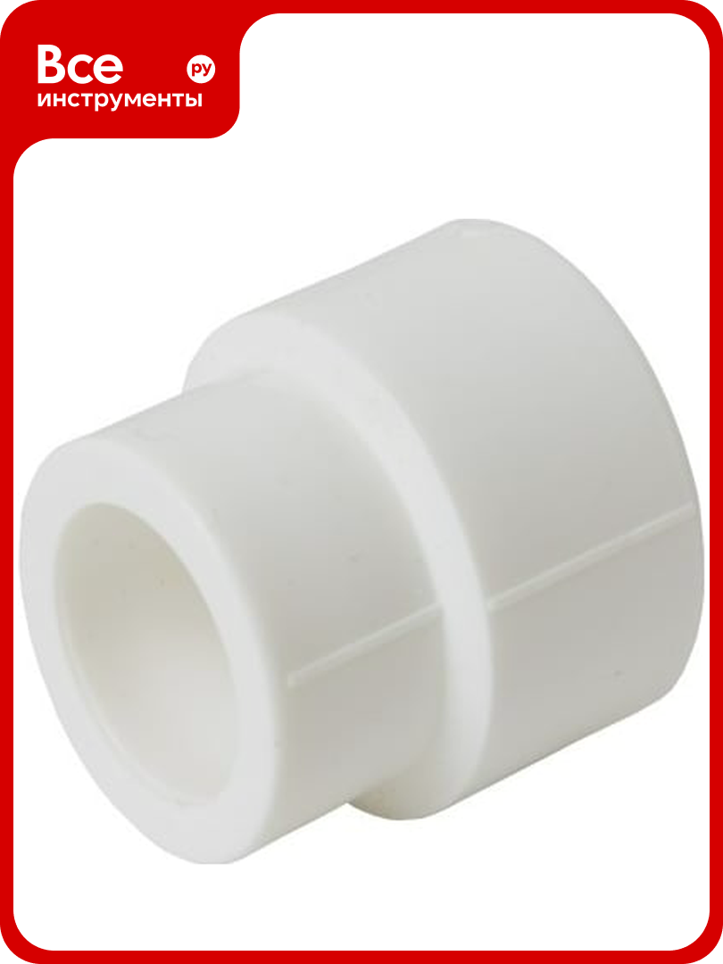 Муфта переходная ППР Millennium 75×25 мм внутренний/внутренний — фитинг для соединения труб разного диаметра
