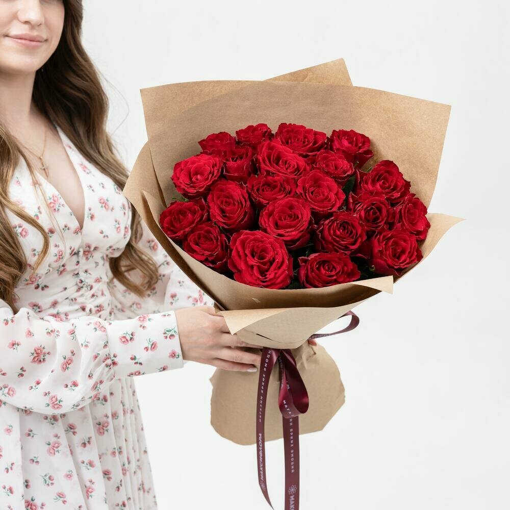 21 красная роза