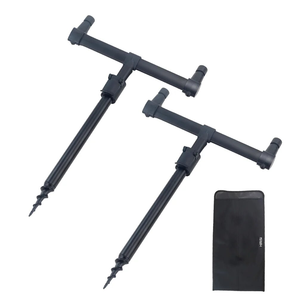 Набор удочек для ловли карпа Hirisi, 2 шт, алюминий, Черный