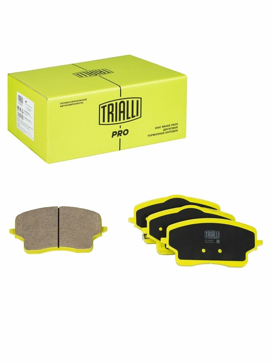 Колодки тормозные дисковые передние TRIALLI PF2528CR для Geely Monjaro