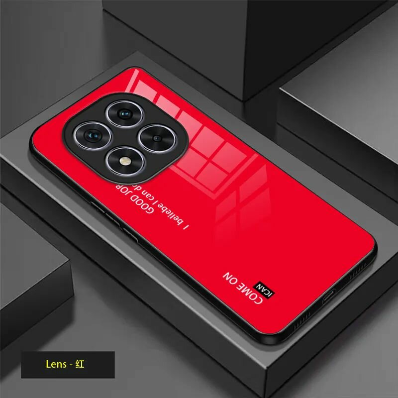 Подходит для Xiaomi Redmi Note 14 Pro 5G / 14 Pro Plus / Редми Нот 14 Про 5Г / 14 Про Плюс, защитный чехол, чехол для мобильного телефона из стеклянного материала + подарок (защитное стекло/пленка)
