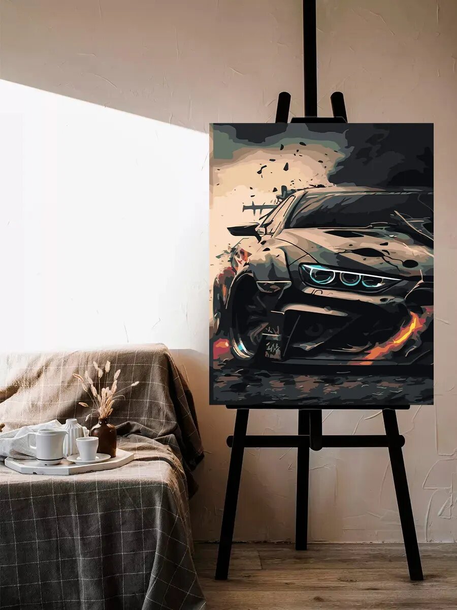 Картина по номерам БМВ Машина BMW Автомобиль