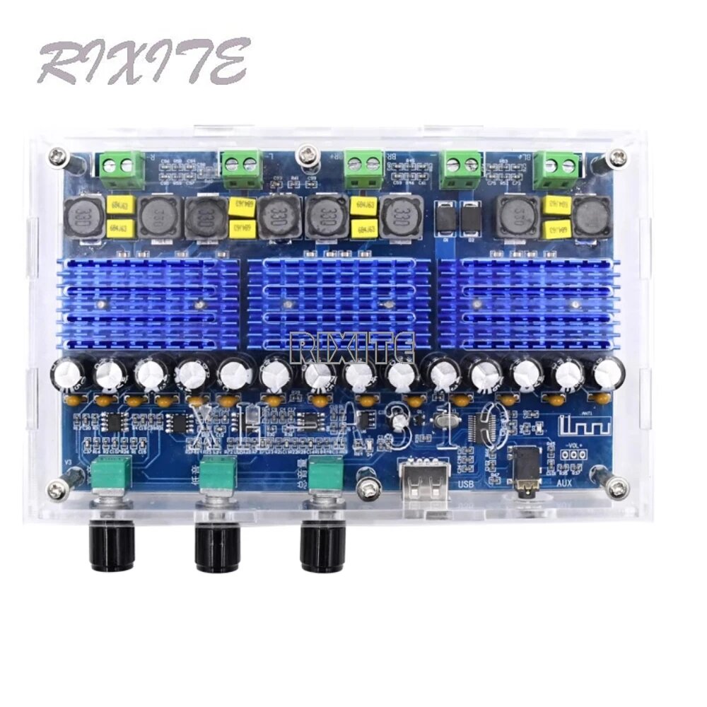 RIXITE XH-A310 4-канальный Bluetooth усилитель 100Вт+50Вт