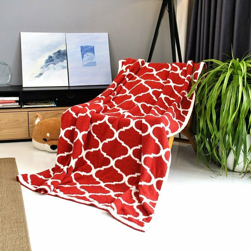 Одеяло "Толстые одеяла", бархатное, красное, красный, 130x160 см