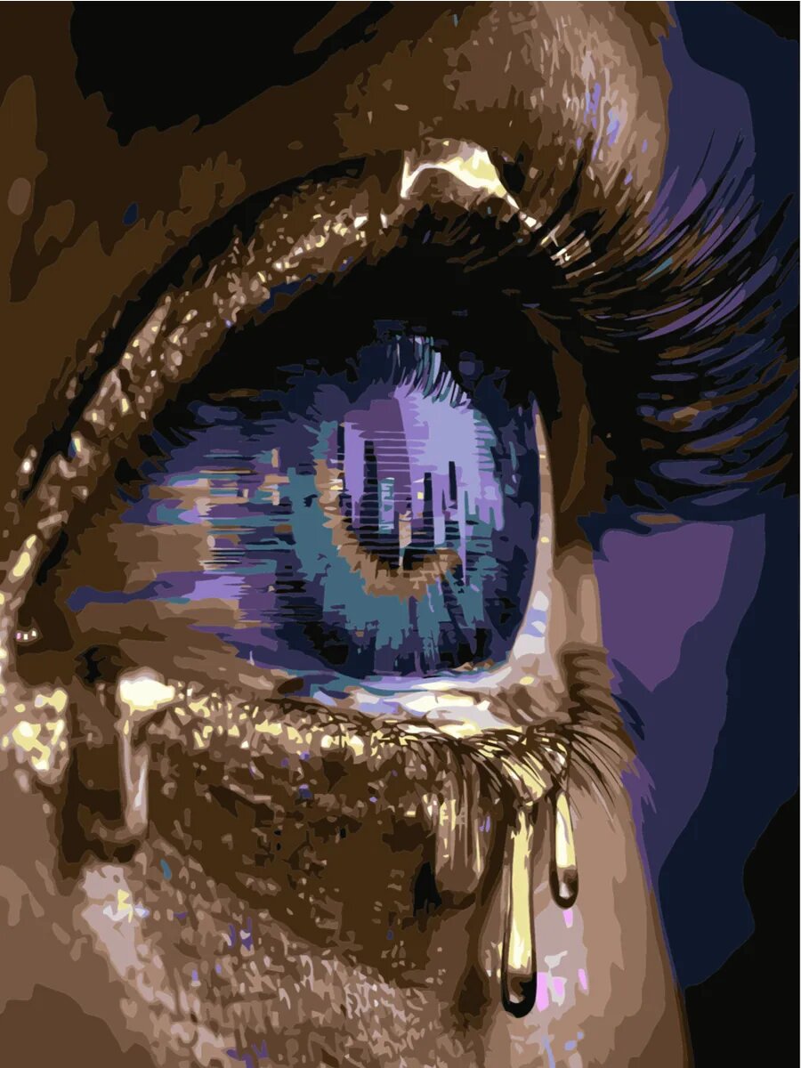 Картина по номерам 30x40 см глаз