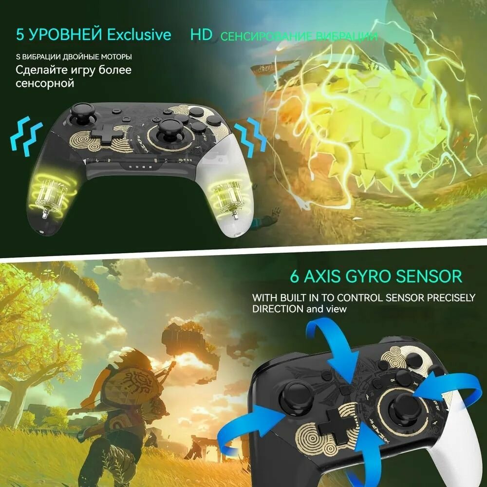 Nintendo Геймпад Nintendo Switch Pro Controller Bluetooth, (Xenoblade Chronicles 2) — фото 1