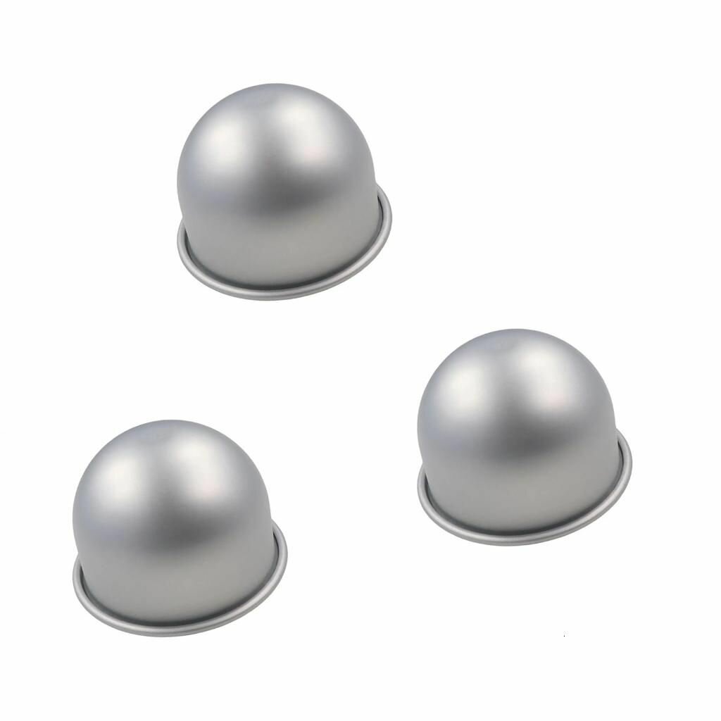 Форма для выпечки,3 глубоких полукруглых стаканчика для торта-70x58 мм