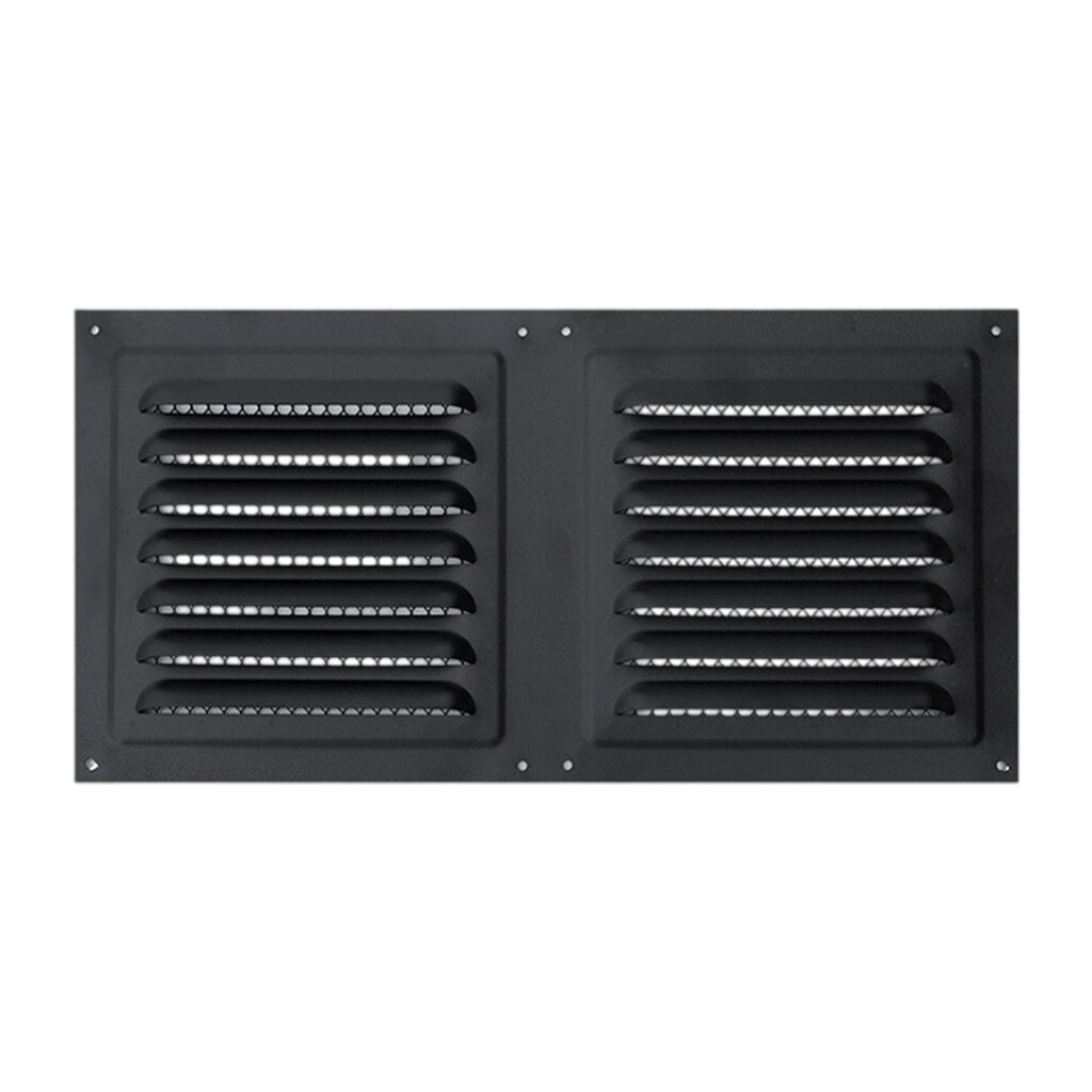 Жалюзи, вытяжка, вытяжка, дождевик-150x300 черный