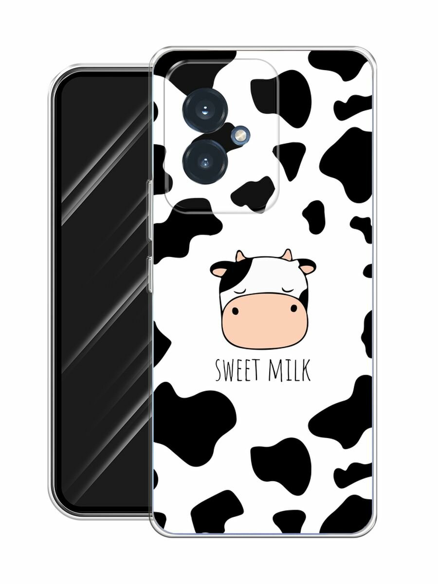 Силиконовый чехол на Honor 100 / Хонор 100 с принтом Sweet milk — фото 1