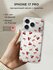 Чехол на Apple iPhone 17 Pro / Айфон 17 Про с принтом "Вишни и ленточки", прозра...
