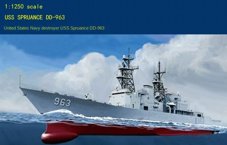 HOBBYBOSS 82504 1/1250 Американский Спуруэнс ДД-963 сборная модель корабля