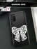 Чехол на Samsung Galaxy A02s / Самсунг Галакси A02s с принтом "Черно-белый бант ...