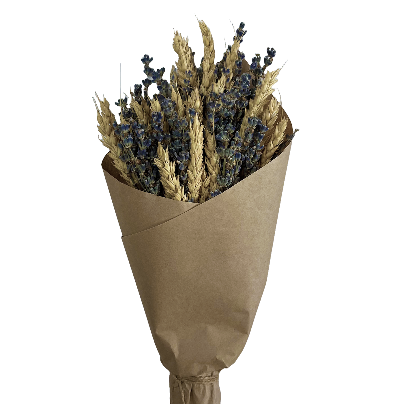 Букет сухоцветов 30 см пшеница/лаванда - декоративное оформление интерьера дома
