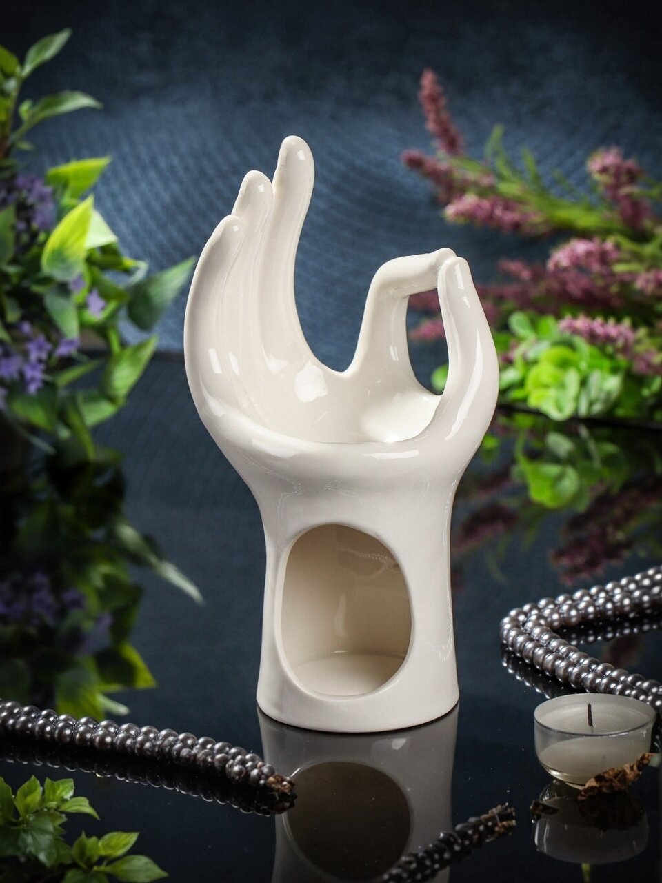Аромалампа 6.5х19 см, керамика, Рука
