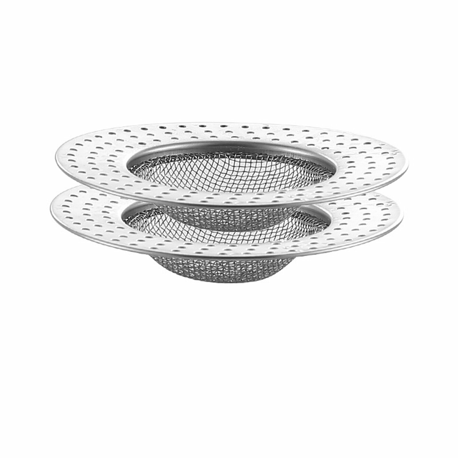 2шт Фильтр для стоков из нержавеющей стали 304, заглушка для ванной, сетка для душевого канала, фильтр для кухни, ванной, металлический фильтр для раковины, полевой сток, фильтр для канализации, защита от волос, предотвращение засоров, размер 9*9см, вес