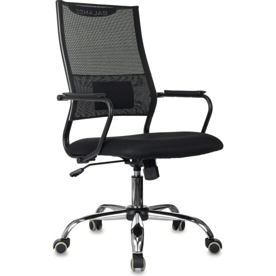 Кресло руководителя Бюрократ CH Balance SL черный Elastic-102 сетка/ткань крестов. металл хром