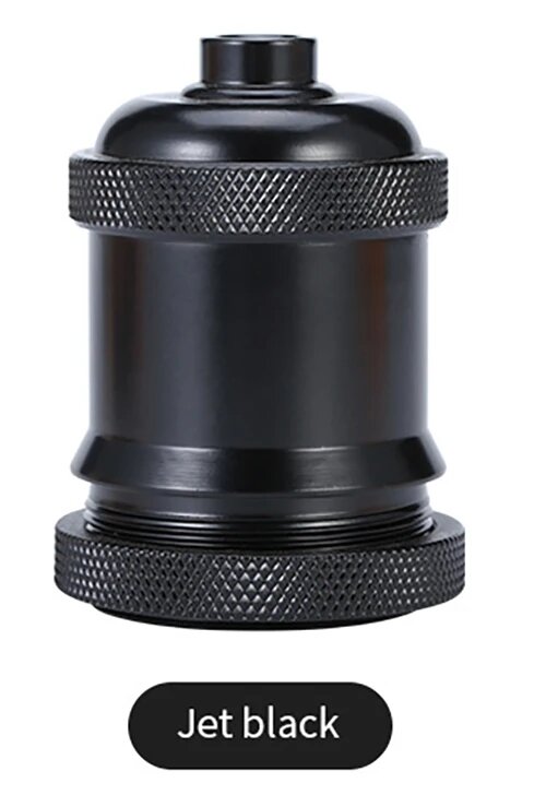 Декоративный патрон E27 E26 бронзовый E-SIMPO Jet Dark Black