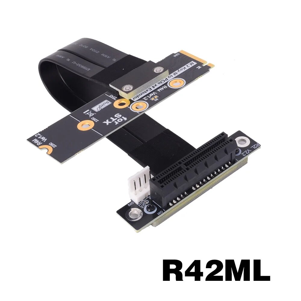SPEEDIER Райзер PCI-E M.2 NVMe на PCIe 4.0 X4 15cm, R42ML