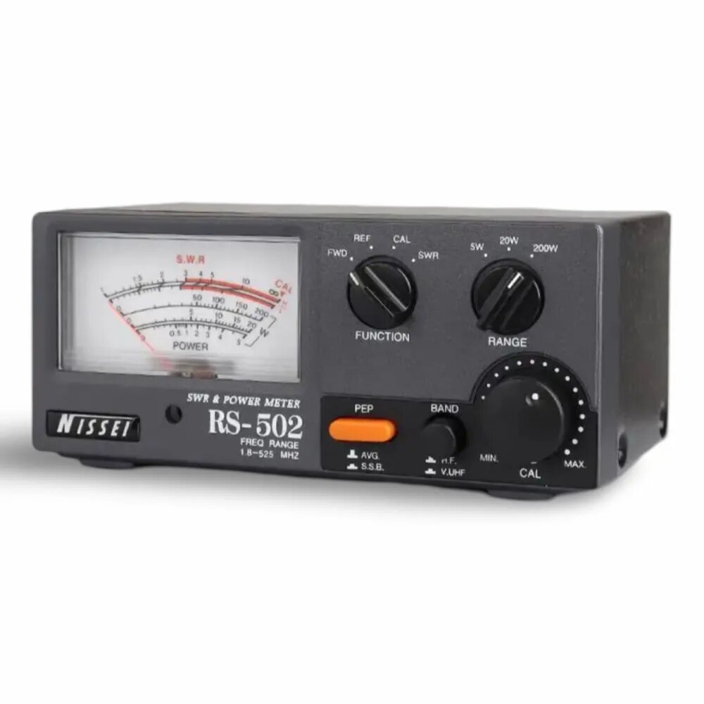 КСВ Метр и Мощности NISSEI RS-502, 1.8-200 / 125-525 МГц, 5-20-200 Вт.