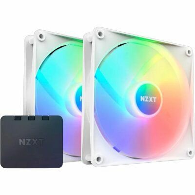 Кулер для корпуса ПК NZXT F140 RGB Core Twin Pack RF-C14DF-W1, White, 2pcs