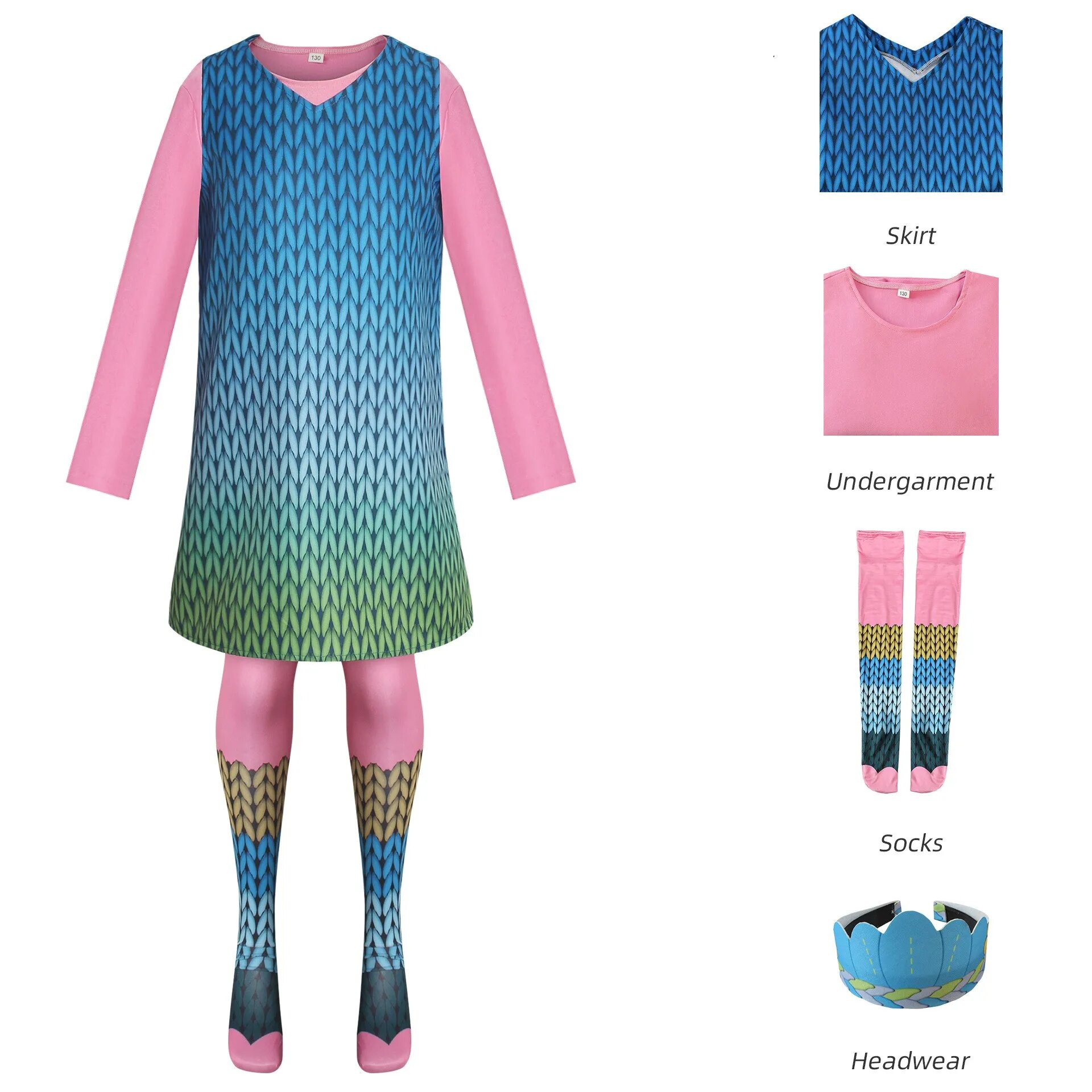 Косплей костюм аниме Волшебный Эльф XXL, Set 3