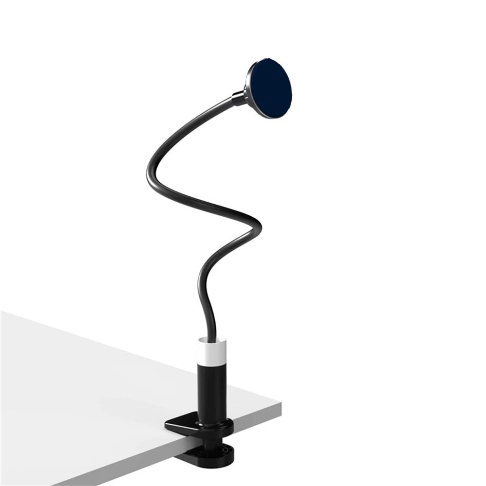 Магнитный держатель для телефона, прикроватный кронштейн, зажим для телефона для рабочего стола, Гибкая подставка на длинной ножке для iPhone 16 15 14, чехол MagSafe, Черный