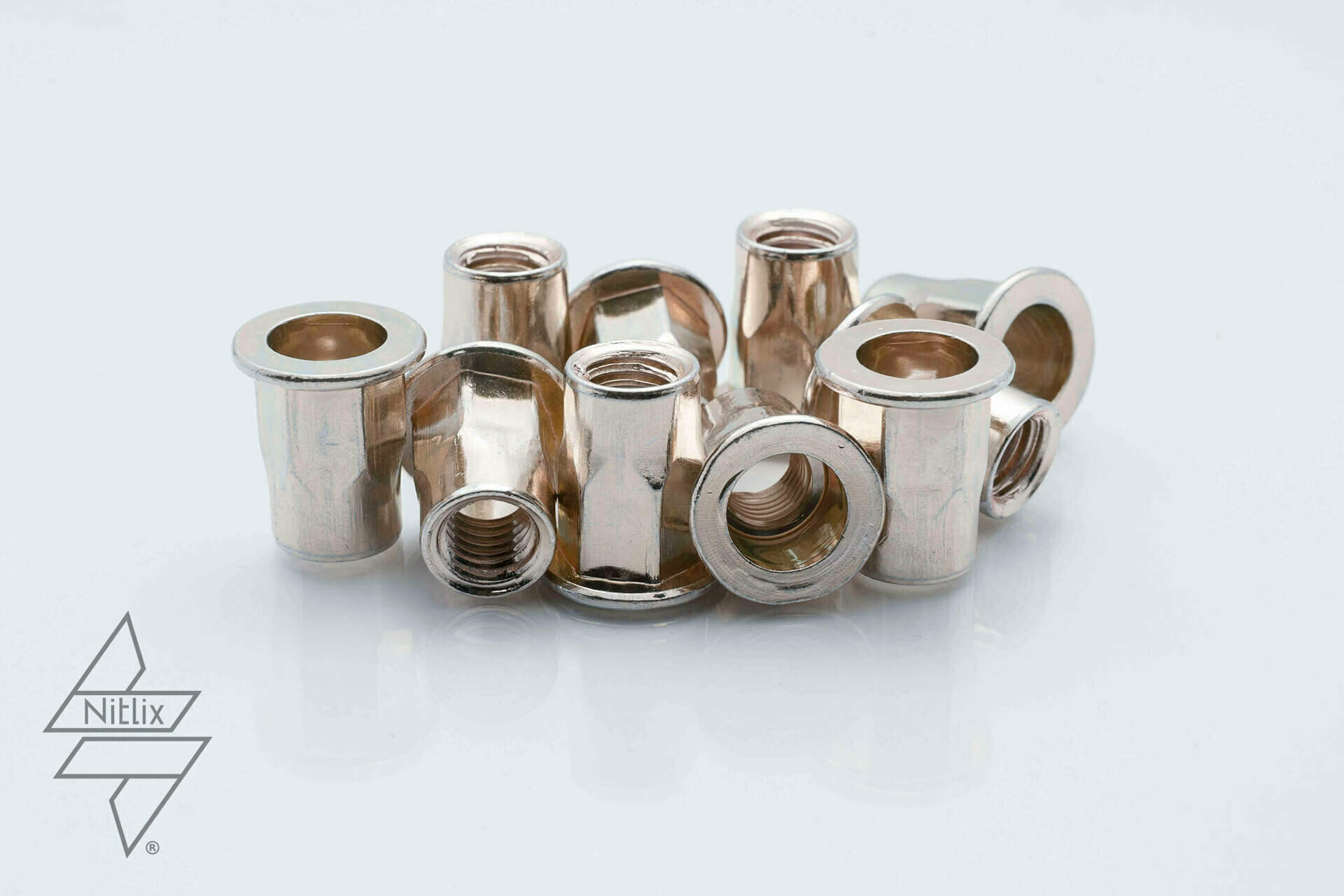 Гайка заклепочная NITLIX М6, стандартный борт, 1/2 шестигр, А2, L=19 (3,0-6,0) 100 шт.