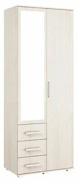Шкаф распашной 2-х ств Белла (гостиная) Сандал светлый 800х2120х470 мм