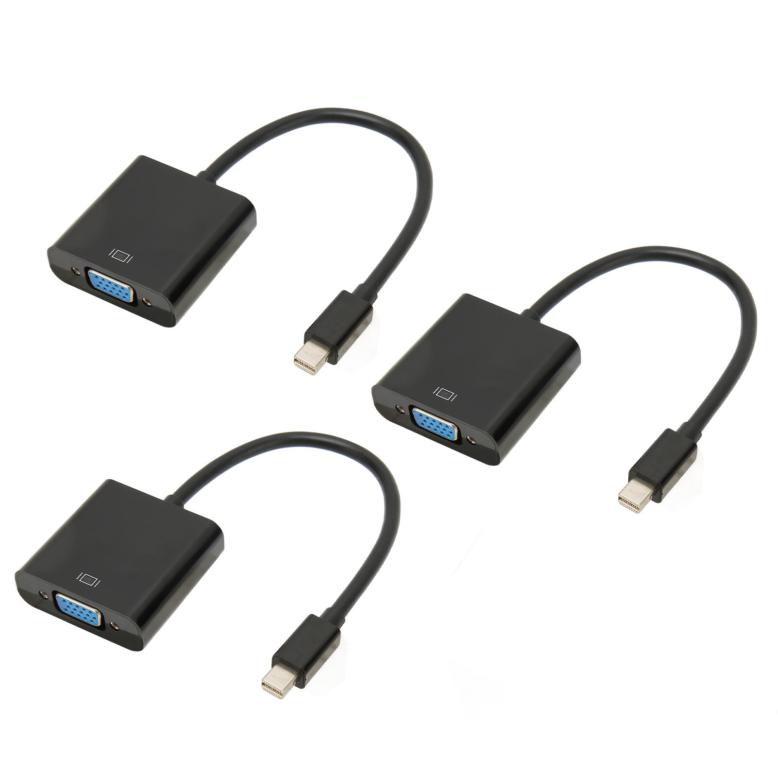 3 шт. адаптер Mini DP-VGA 1900x1200, 60 Гц, стабильная передача Plug and Play, адаптер Mini DisplayPort-VGA для ПК