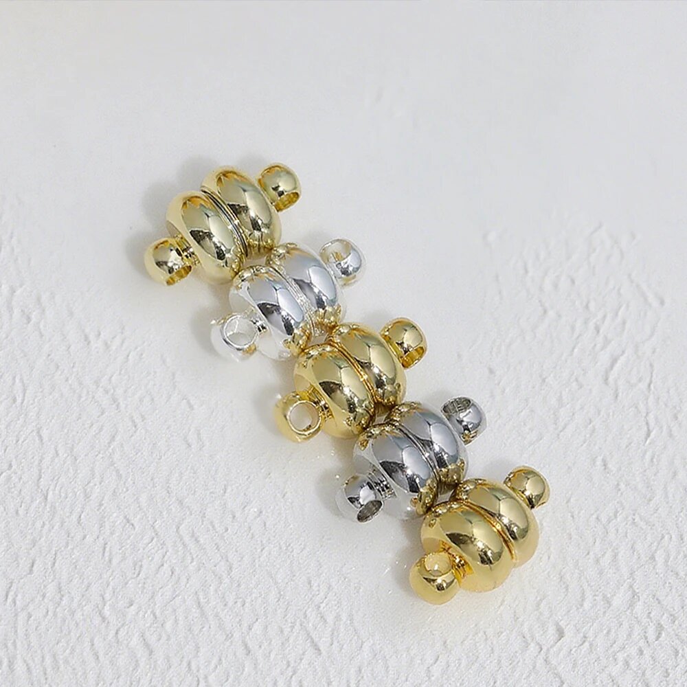 Фурнитура для браслетов Cordial Design, медная, позолоченная, магнитные застежки, 50 шт. Random Mix