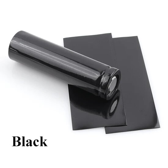 Термоусадочная пленка ПВХ для аккумуляторов 18650/21700/26650/No.5/No.7 Black, 50 pieces, 21700 Film