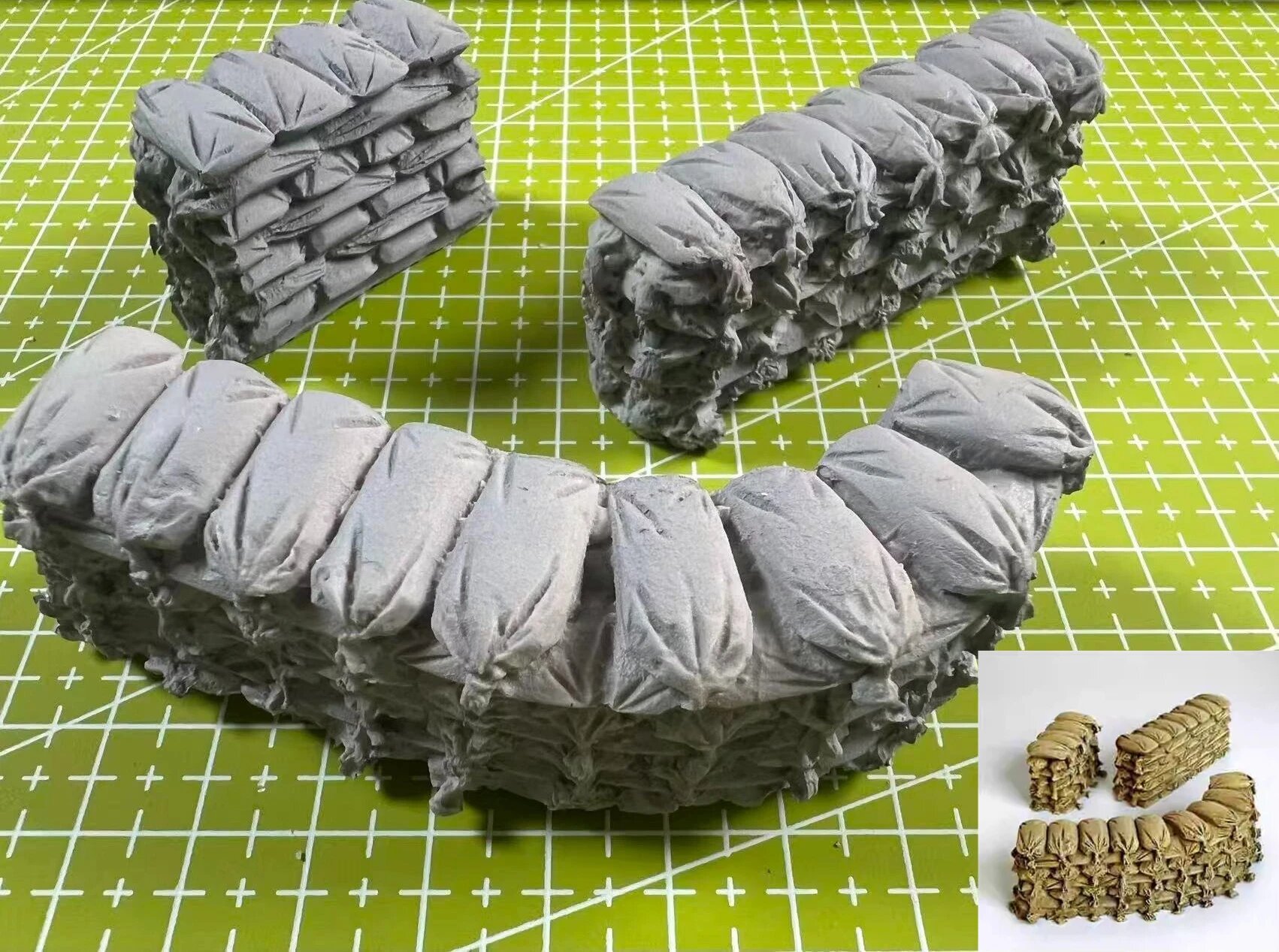 Модель из резины EVANOVM 1:35 макет сцены окоп