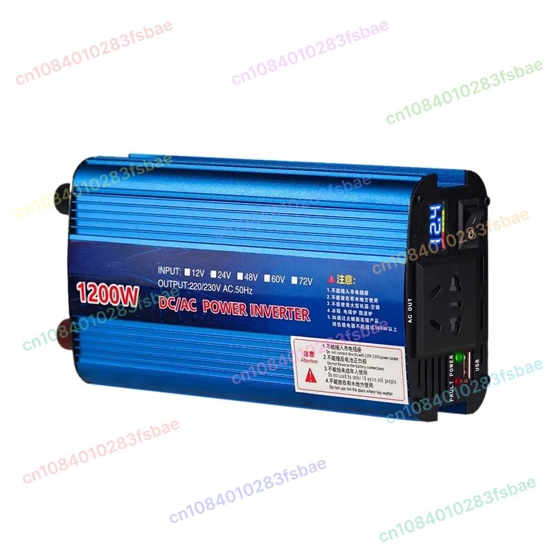 60V72V1200W Инвертор постоянного тока 12 В 24 В 36 В 48 В в AC 220 В Модифицированный 48V