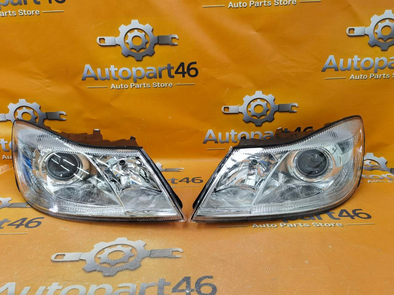 Фары передние левая и правая Шкода Октавия А5, Skoda Octavia A5 под электрокорректор, аналог