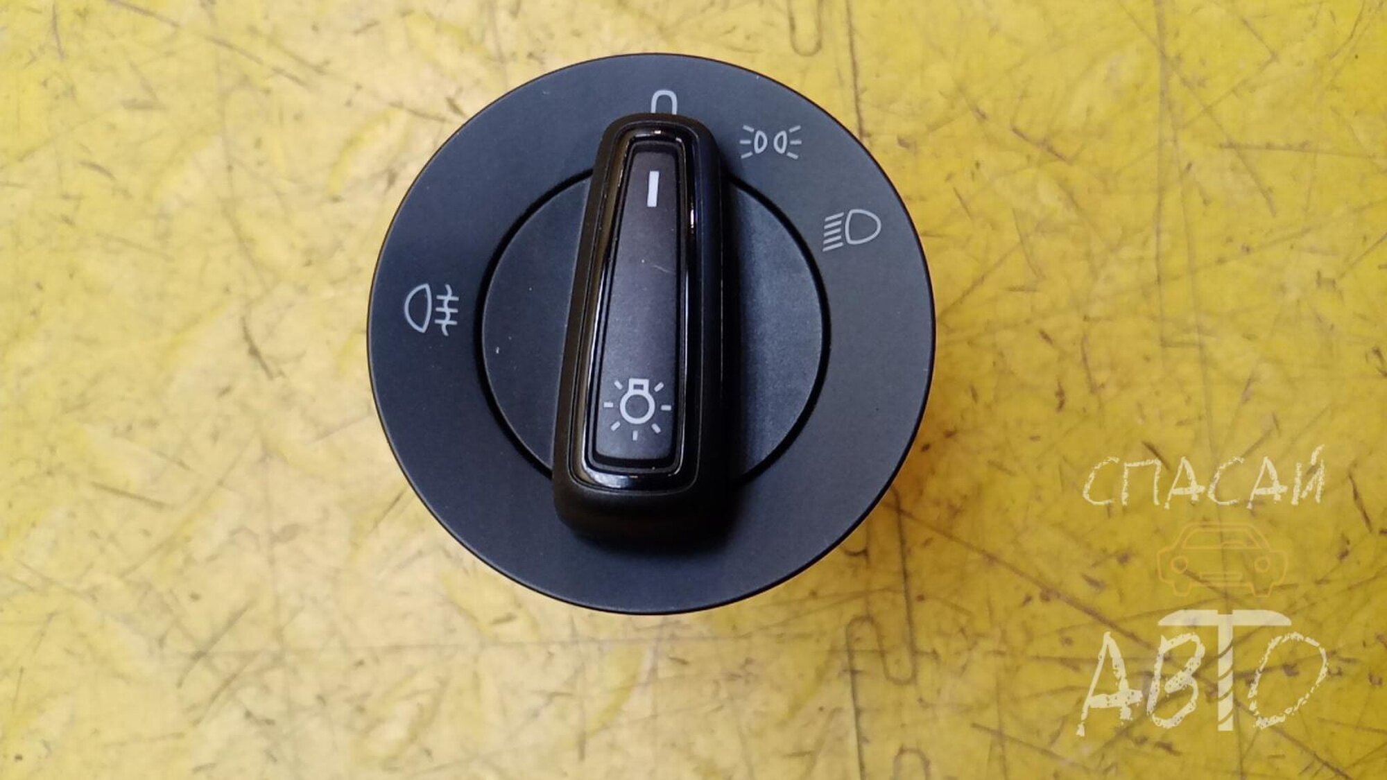 Переключатель света фар VAG 565941431WHI, для Skoda Kodiaq, черный
