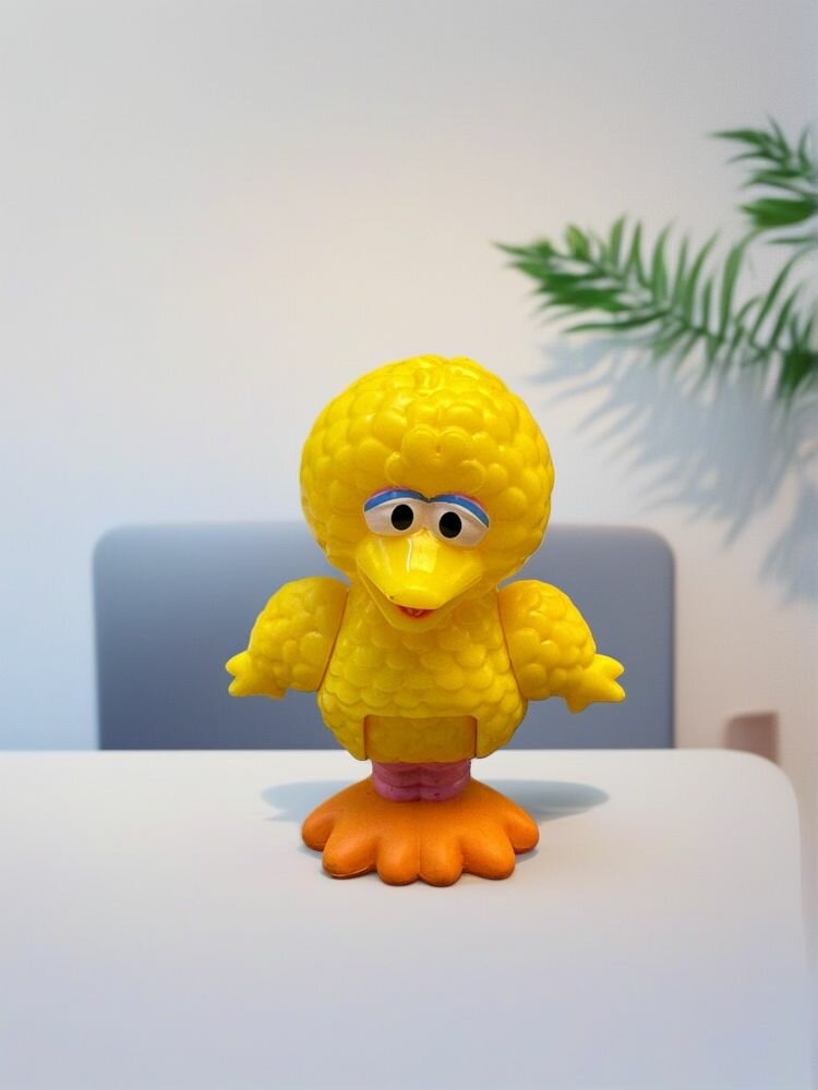 Большая игрушка-модель птицы, украшение куклы "Улица Сезам" ручной работы