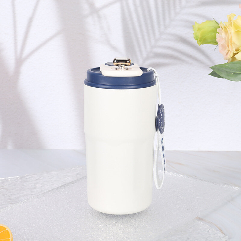 Новая кофейная кружка на веревке из нержавеющей стали 316, портативная автомобильная кружка, умный термометр с логотипом