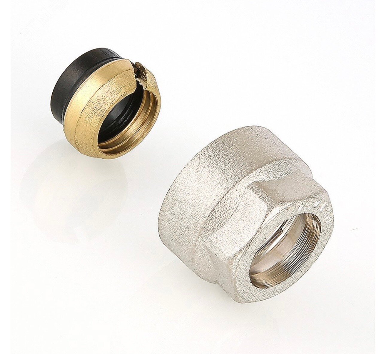 Соединитель обжимной 15x3/4' EK для медной трубы IVAR Италия (5 пара)