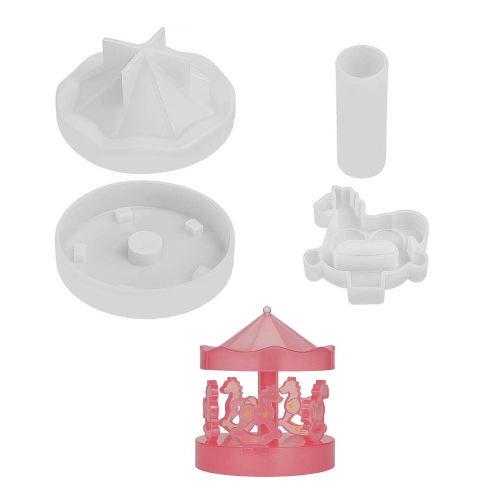 Круглая форма из эластомера для изготовления украшений, мыла и свечей, термостойкая и нетоксичная