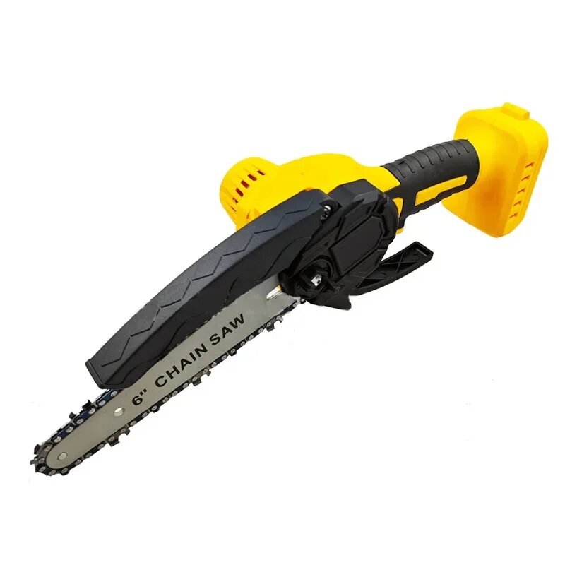 Электрическая бензопила, аккумуляторная цепная пила, 6-дюймовая обрезка, резка сада, деревообработки, электроинструменты для батареи DeWALT18V