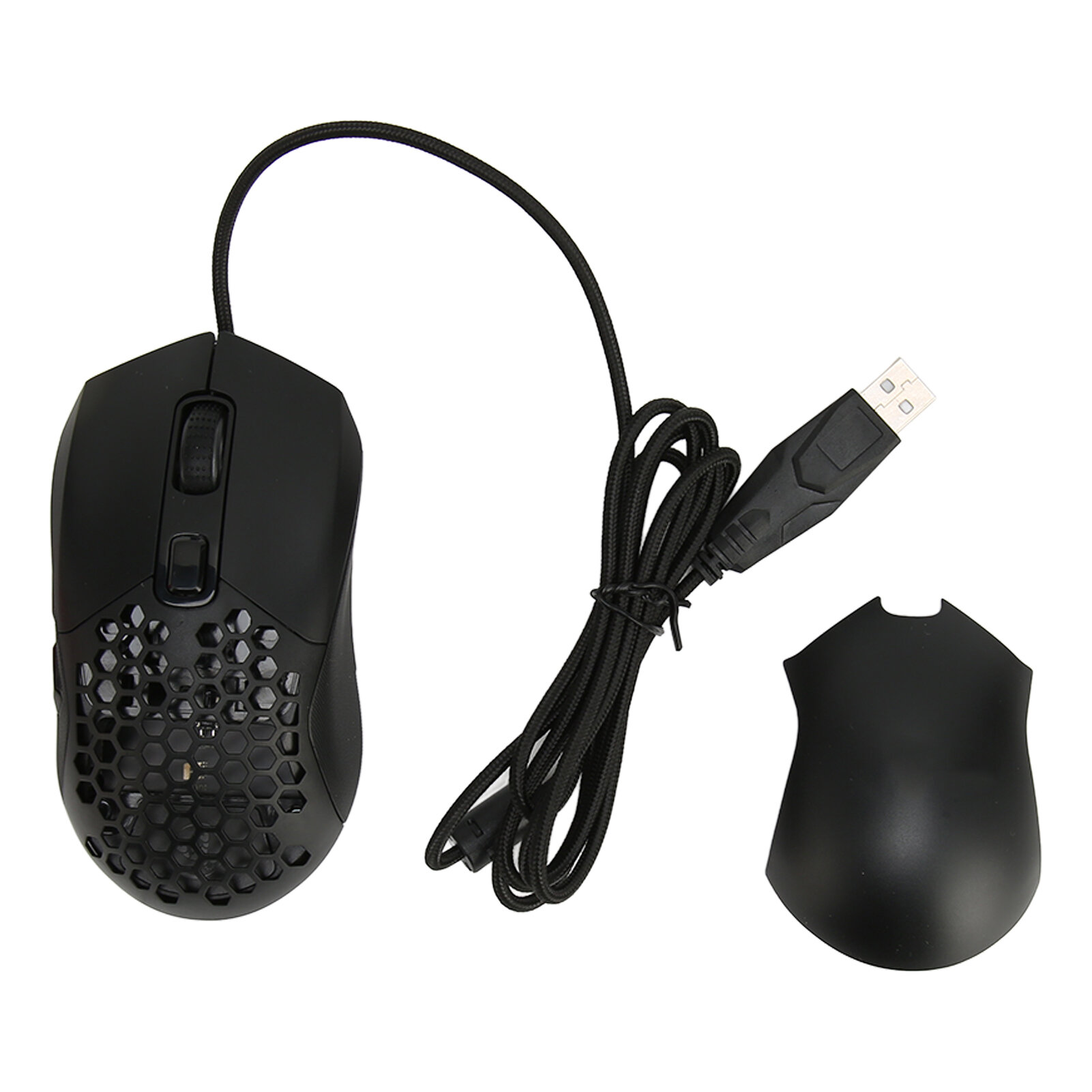 Honeycomb Gaming Mouse RGB BATERLIGHT 6 Программируемые кнопки 7200 DPI Легкие эргономичные проводные игровые мыши для ПК Black