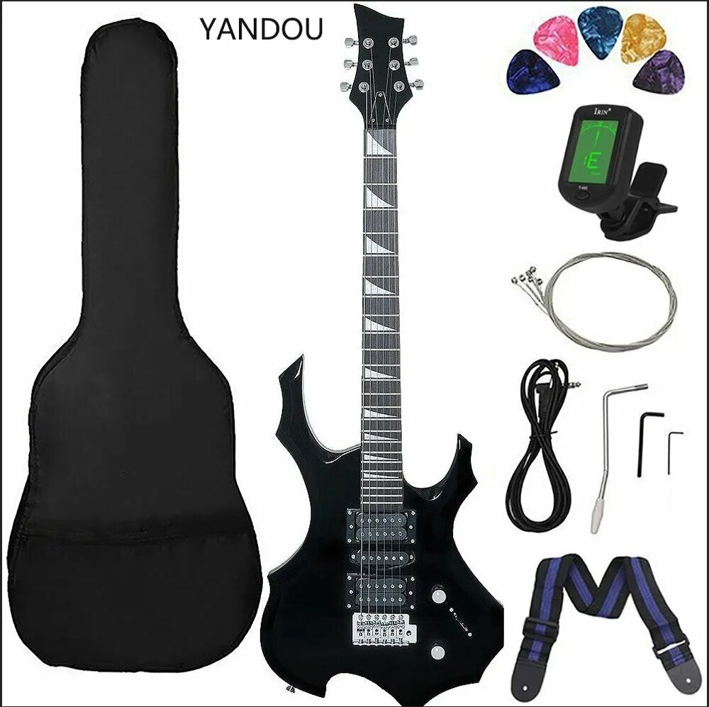YanDou Электрогитара DJT-IRN-HY_черное